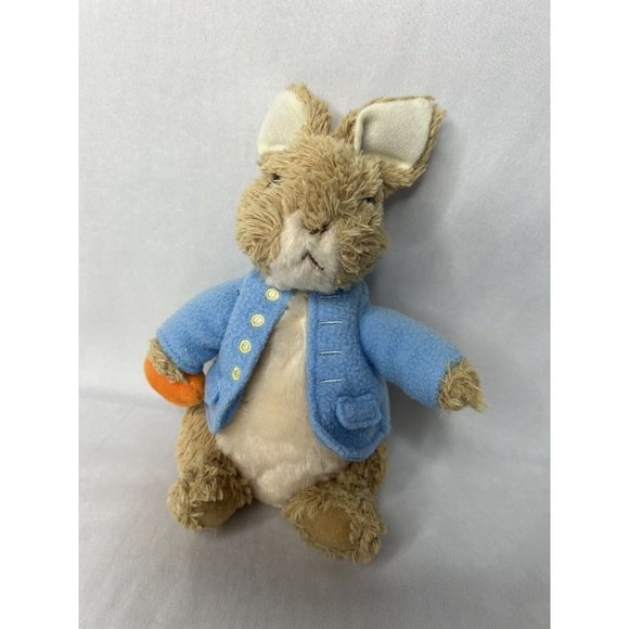 Gund | Toys | Gund Peter Rabbit Bunny Plush Holding Carrot Blue Jacket ...